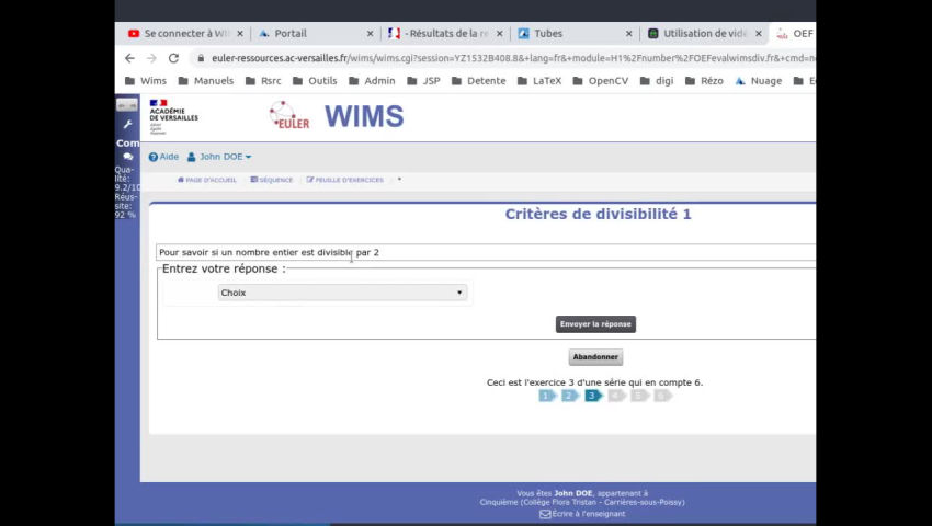 Se connecter à Wims et travailler - Cycle-2 Éducatif