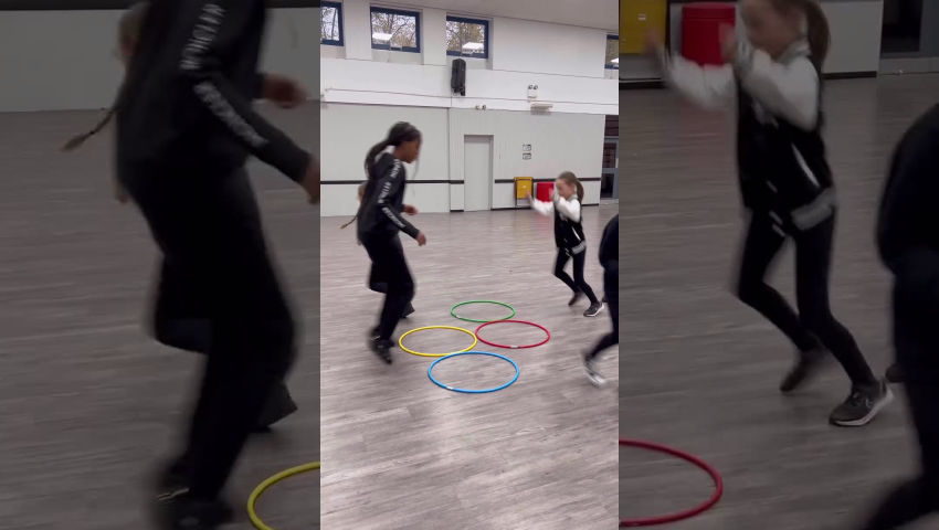 Une chorégraphie à l'aide de cerceaux - Cycle-2 Éducatif