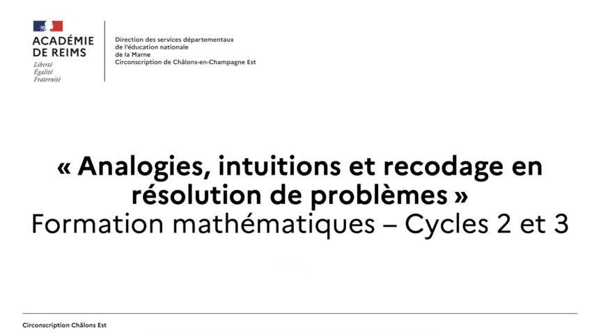 Maths C2 et C3 - Présentation de la formation - Dispositif AIR2 - Cycle ...
